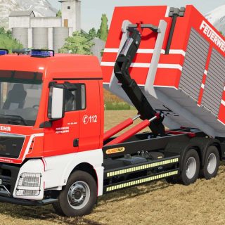 MAN TGX HKL Fire Truck & Containers v1.0 FS22 Mod | Farming Simulator ...