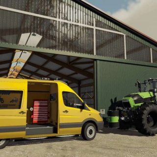 Mercedes Benz Sprinter Service v1.0 FS22 Mod | Farming Simulator 22 Mod