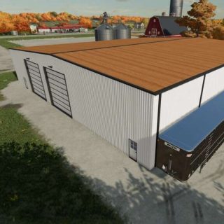 Modern XL Shed v1.0 FS22 Mod | Farming Simulator 22 Mod