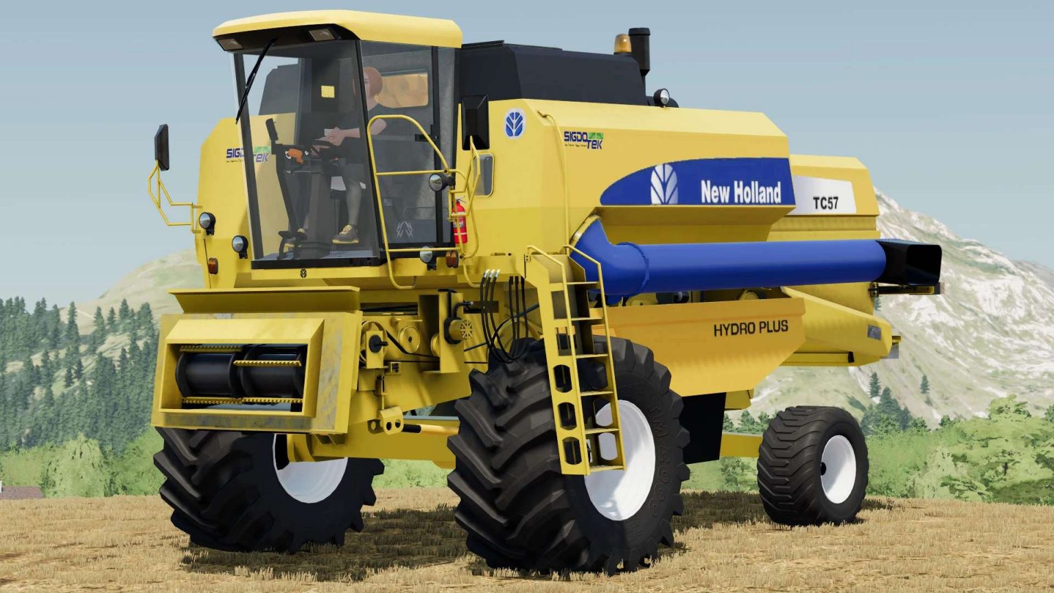New Holland TC57 Hydro Plus v1.0 FS22 Mod | Farming Simulator 22 Mod