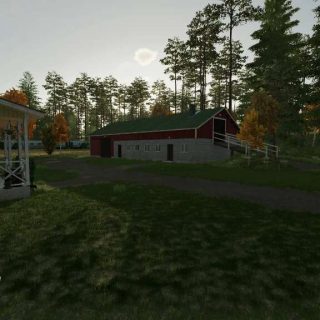 Old Brick Cow Barns Expandable Pastures v1.0 FS22 Mod | Farming ...