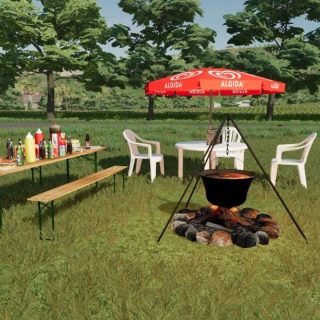 Placeable Rest Area v1.0 FS22 Mod | Farming Simulator 22 Mod