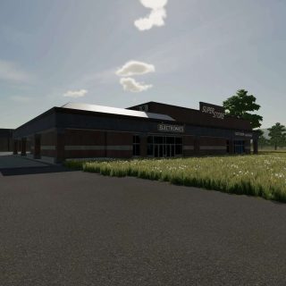 Placeable Walmart Supercenter v1.0 FS22 Mod | Farming Simulator 22 Mod