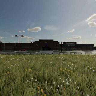 Placeable Walmart Supercenter v1.0 FS22 Mod | Farming Simulator 22 Mod