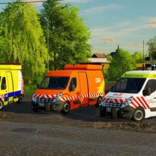 Renault Master III Road Safety v1.1 FS22 Mod | Farming Simulator 22 Mod