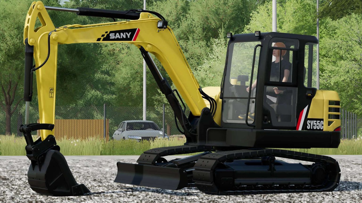Sany 55C Mini Excavator v1.0 FS22 Mod | Farming Simulator 22 Mod