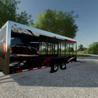 Trailer with windows v1.0 FS22 Mod | Farming Simulator 22 Mod
