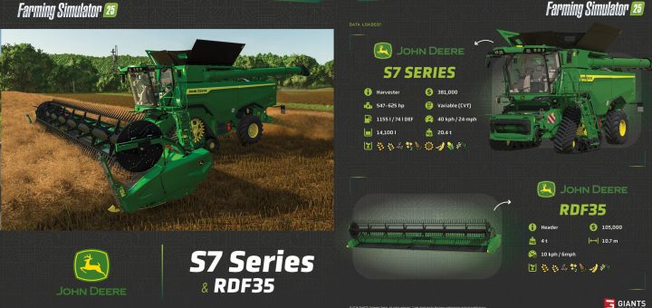 FS25 John Deere S7 Mods | Farming Simulator 22 Mods