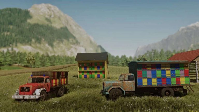 Balkan Bee hives Pack v1.0 FS22 Mod | Farming Simulator 22 Mod