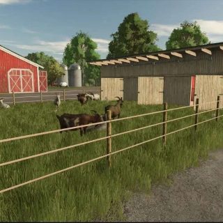 Barn Sheep Medium 260 Places v1.0.0.0 FS25 Mod | Farming Simulator 22 Mod