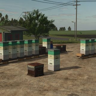 Beehives package v1.0.0.1 FS25 Mod | Farming Simulator 22 Mod