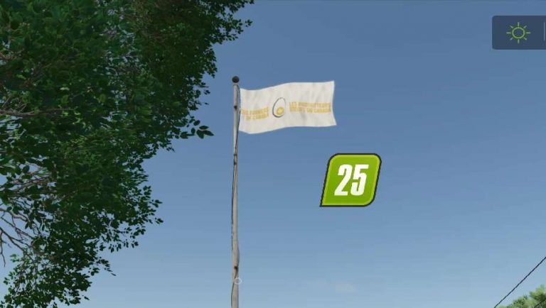 Canadian Eggs Farmers Flag v1.0.0.0 FS25 Mod | Farming Simulator 22 Mod
