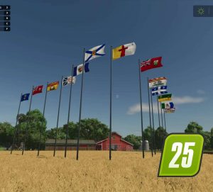 Canadian Provinces & Territories Flags Pack v1.0.0.0 FS25 Mod | Farming ...