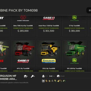 Combine And Headers Pack v1.0.0.0 FS25 Mod | Farming Simulator 22 Mod