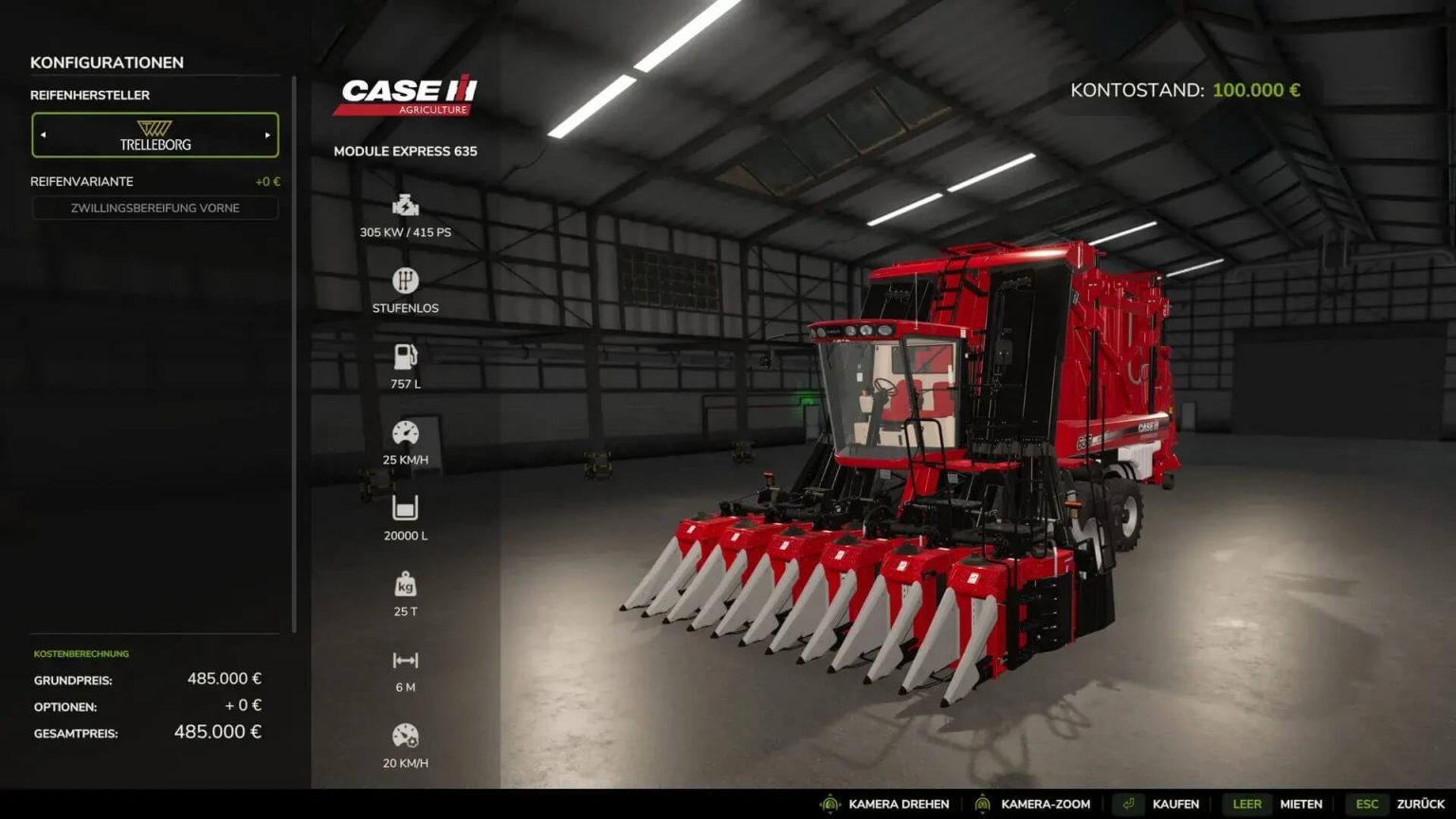 Cotton Harvester Case Module Express 635 v1.0.0.0 FS25 Mod | Farming ...