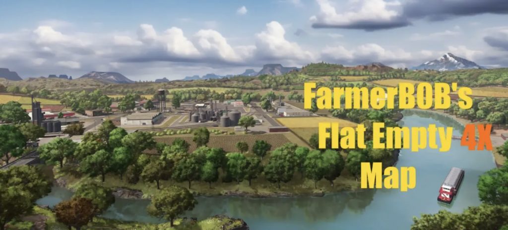 FarmerB0B’s Empty Flat Map 4X V1.0.0.0 FS25 Mod | Farming Simulator 22 Mod