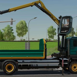 MAN TGS HKL Truck with Crane v1.0 FS22 Mod | Farming Simulator 22 Mod