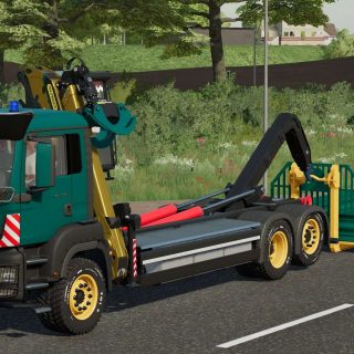 MAN TGS HKL Truck with Crane v1.0 FS22 Mod | Farming Simulator 22 Mod