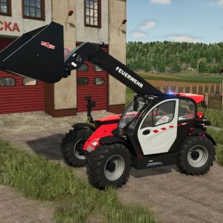 Manitou Fire Engine Telehandler v1.0.0.0 FS25 Mod | Farming Simulator ...