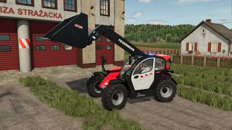 Manitou Fire Engine Telehandler v1.0.0.0 FS25 Mod | Farming Simulator ...