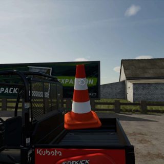 Movable traffic cone v1.0.0.0 FS25 Mod | Farming Simulator 22 Mod