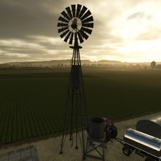 Old Wind Wheel With Water Tank V1.0.0.0 FS25 Mod | Farming Simulator 22 Mod