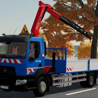 Renault D16 & Iveco X-Way Grue Enedis Trucks v1.0 FS22 Mod | Farming ...
