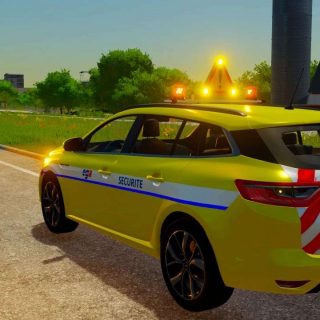 Renault Megane IV Estate EGA Security v1.0 FS22 Mod | Farming Simulator ...