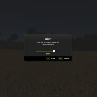 Sleep At Will v1.0.0.0 FS25 Mod | Farming Simulator 22 Mod