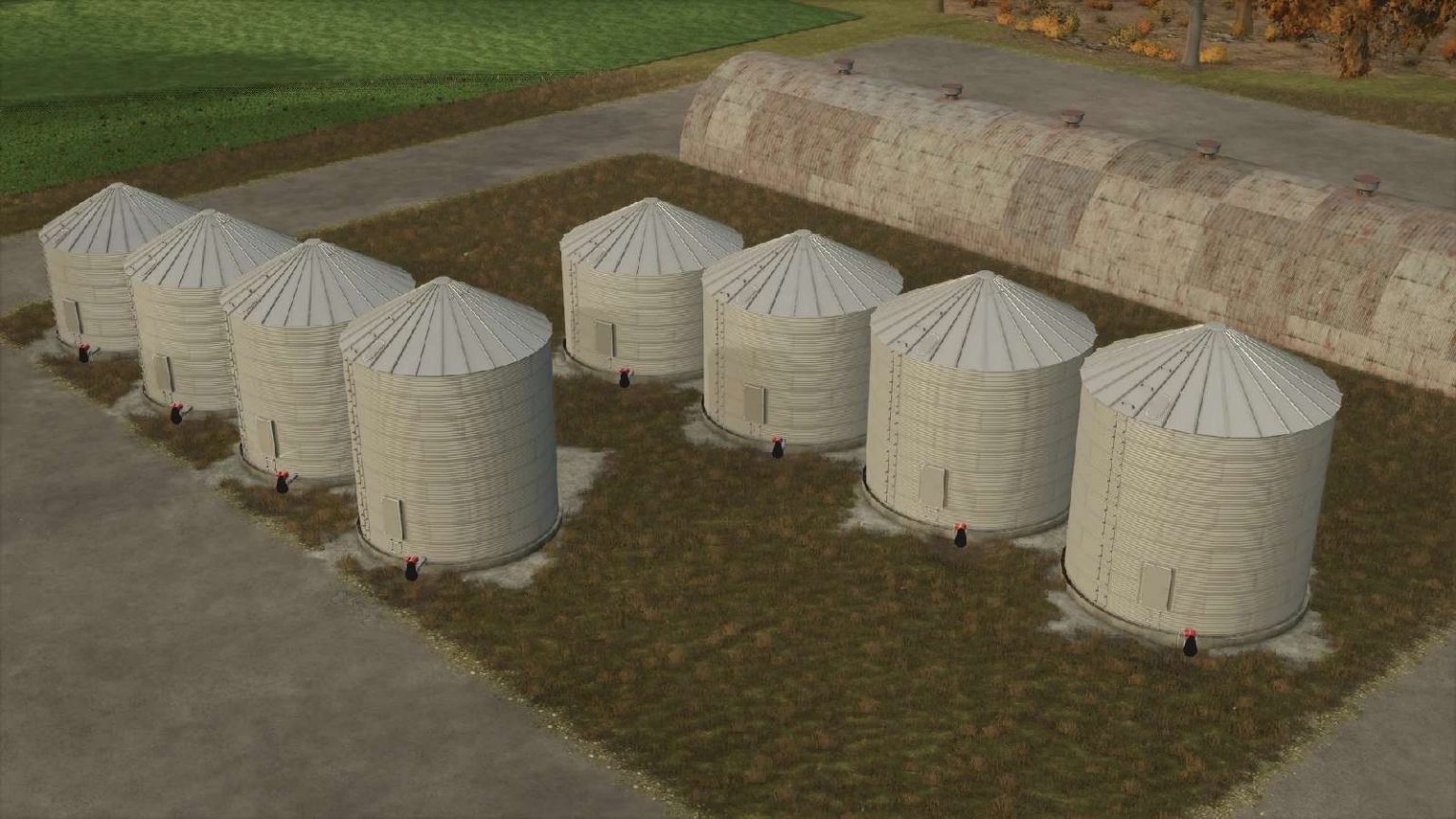 24' & 27' Grain bins v1.0.0.0 FS25 Mod | Farming Simulator 22 Mod