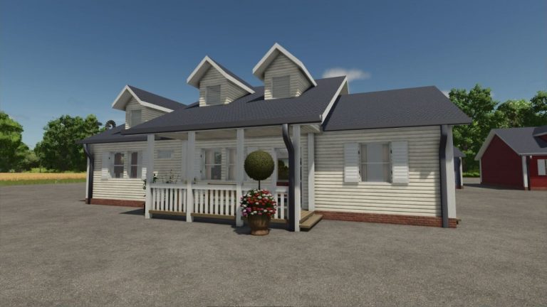 American Farmhouse V1.0.0.0 FS25 Mod | Farming Simulator 22 Mod