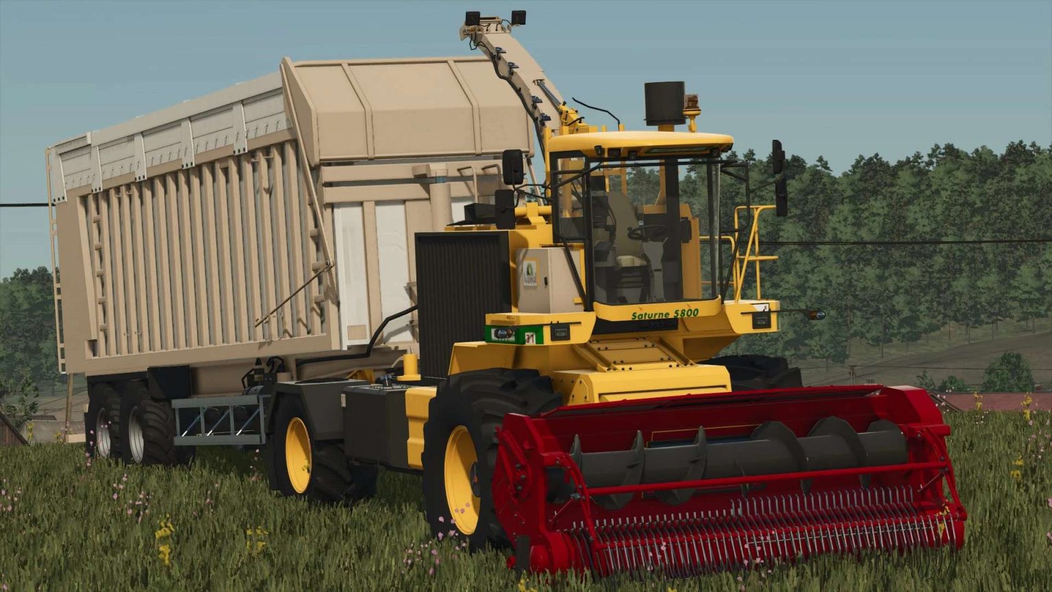 CMC Saturne 5800 Forage Harvester v1.0.0.0 FS25 Mod | Farming Simulator ...