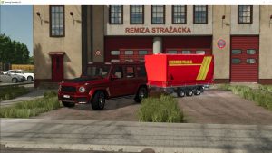 Fire department trailer V1.0.0.0 FS25 Mod | Farming Simulator 22 Mod