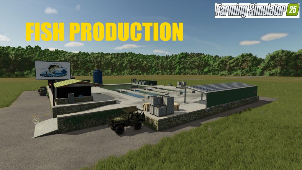 Fish Production v1.0.0.0 FS25 Mod | Farming Simulator 22 Mod