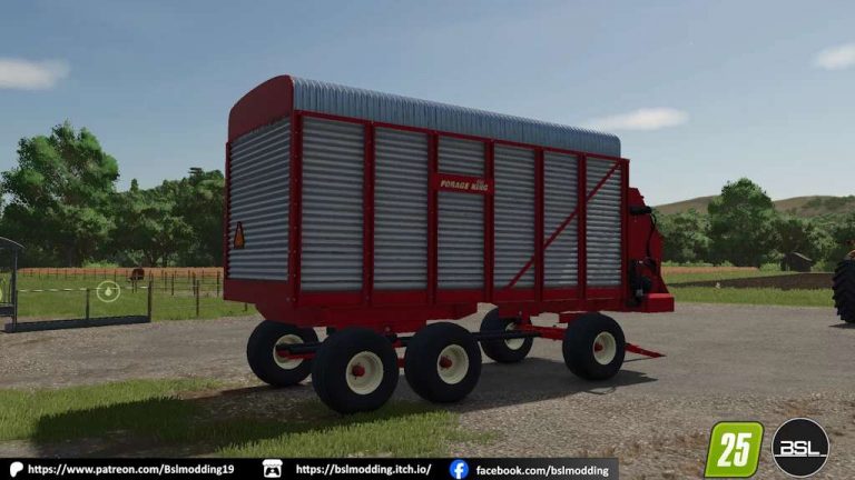 Forage king forage box v1.0.0.0 FS25 Mod | Farming Simulator 22 Mod