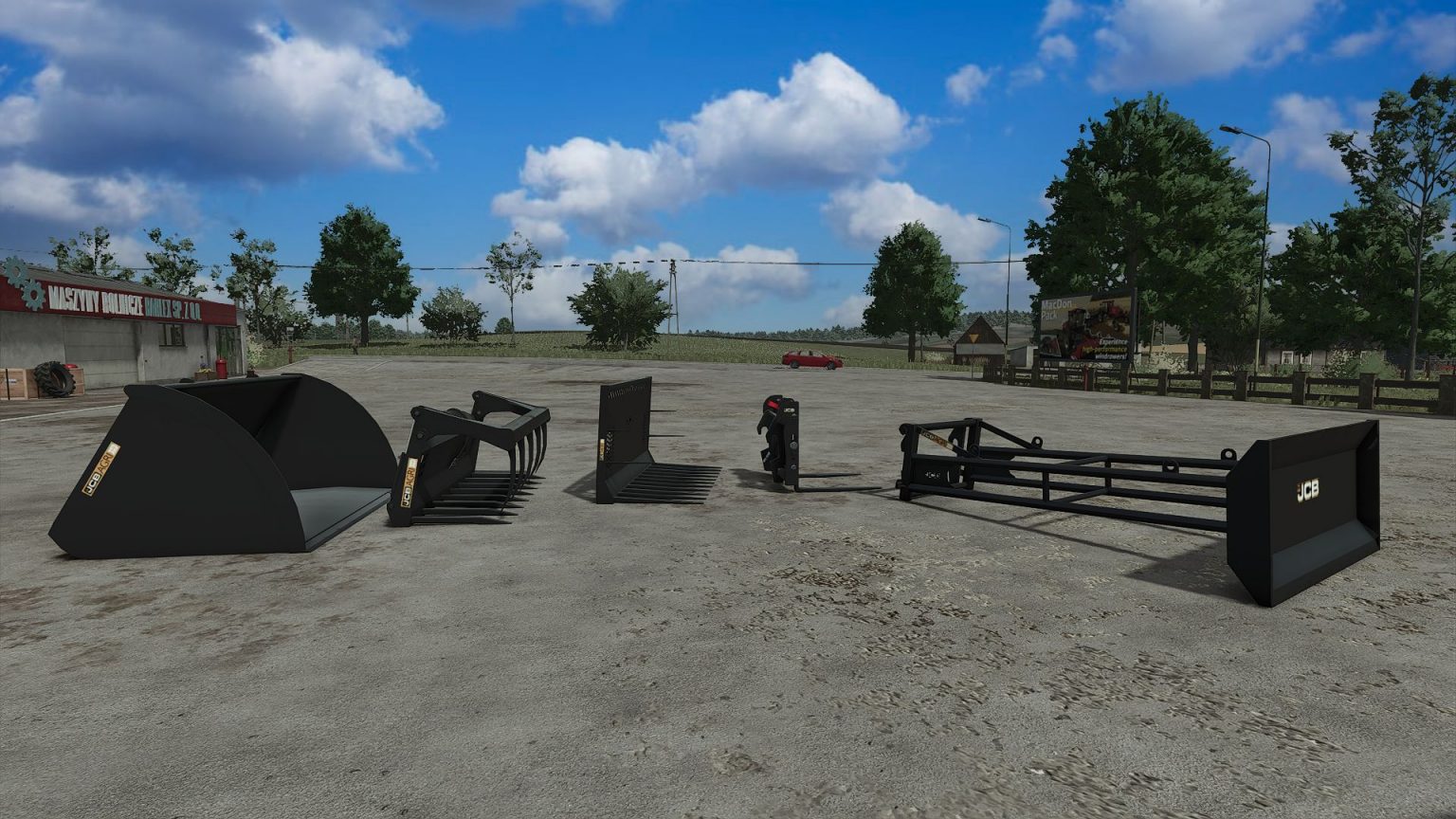 JCB Telehandler Attachments v1.0.0.0 FS25 Mod | Farming Simulator 22 Mod