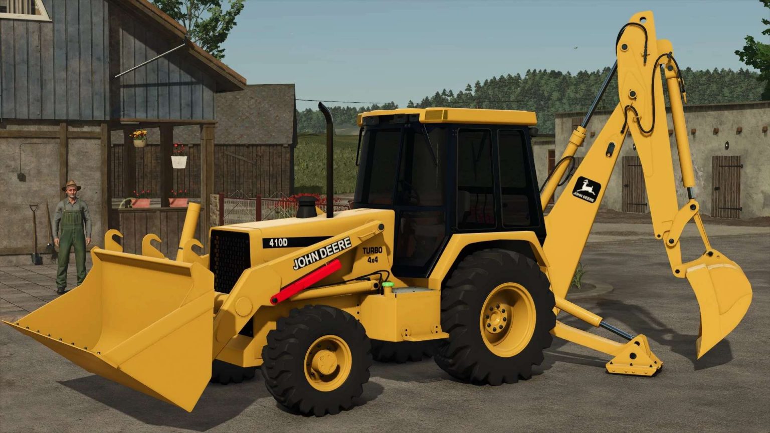 John Deere 410D Loader v1.0.0.0 FS25 Mod | Farming Simulator 22 Mod