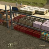 Pallet Shelf v1.0.0.1 FS25 Mod | Farming Simulator 22 Mod