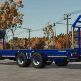 Broughan 28 Foot Low Bed Flat Trailer v1.0.0.0 FS25 Mod | Farming ...