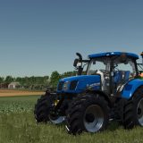 New Holland T6 Tier 4A V1.0.0.1 FS25 Mod | Farming Simulator 22 Mod