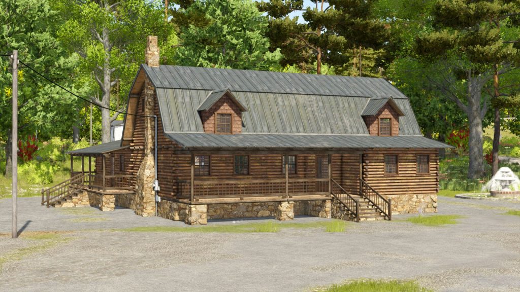 Old Log House V1.0.0.0 FS25 Mod | Farming Simulator 22 Mod