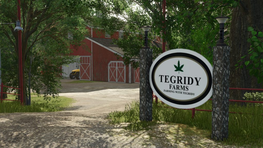 Tegridy Farm Sign V1.1.0.0 FS25 Mod | Farming Simulator 22 Mod
