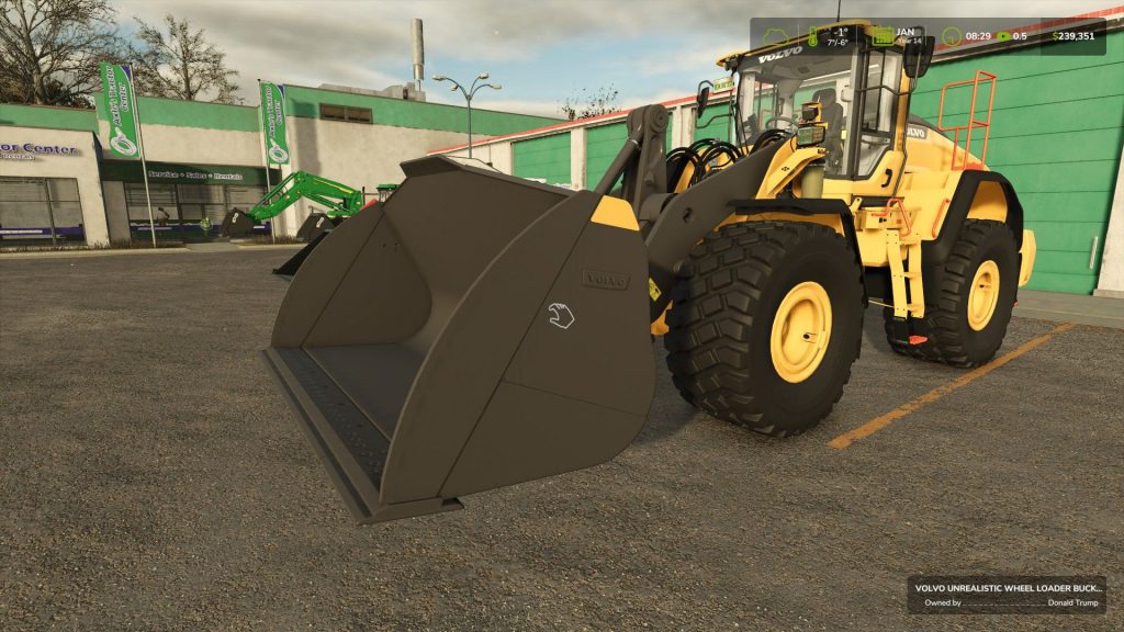Unrealistic Wheel Loader Bucket V4.2.0.2 FS25 Mod | Farming Simulator 22 Mod