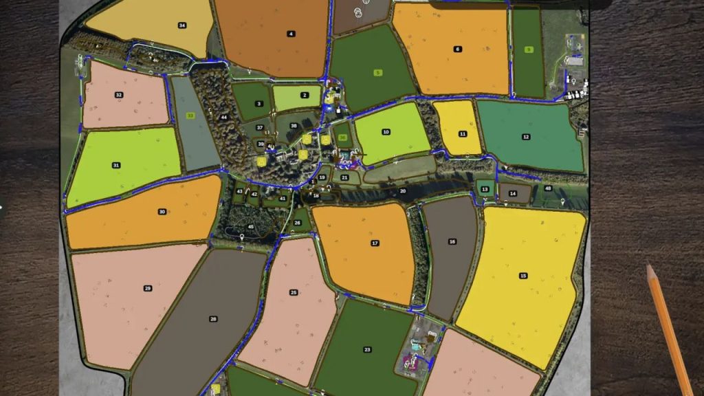 AutoDrive-Kurs Calmsden Farm V1.0.0.0 FS25 Mod | Farming Simulator 22 Mod