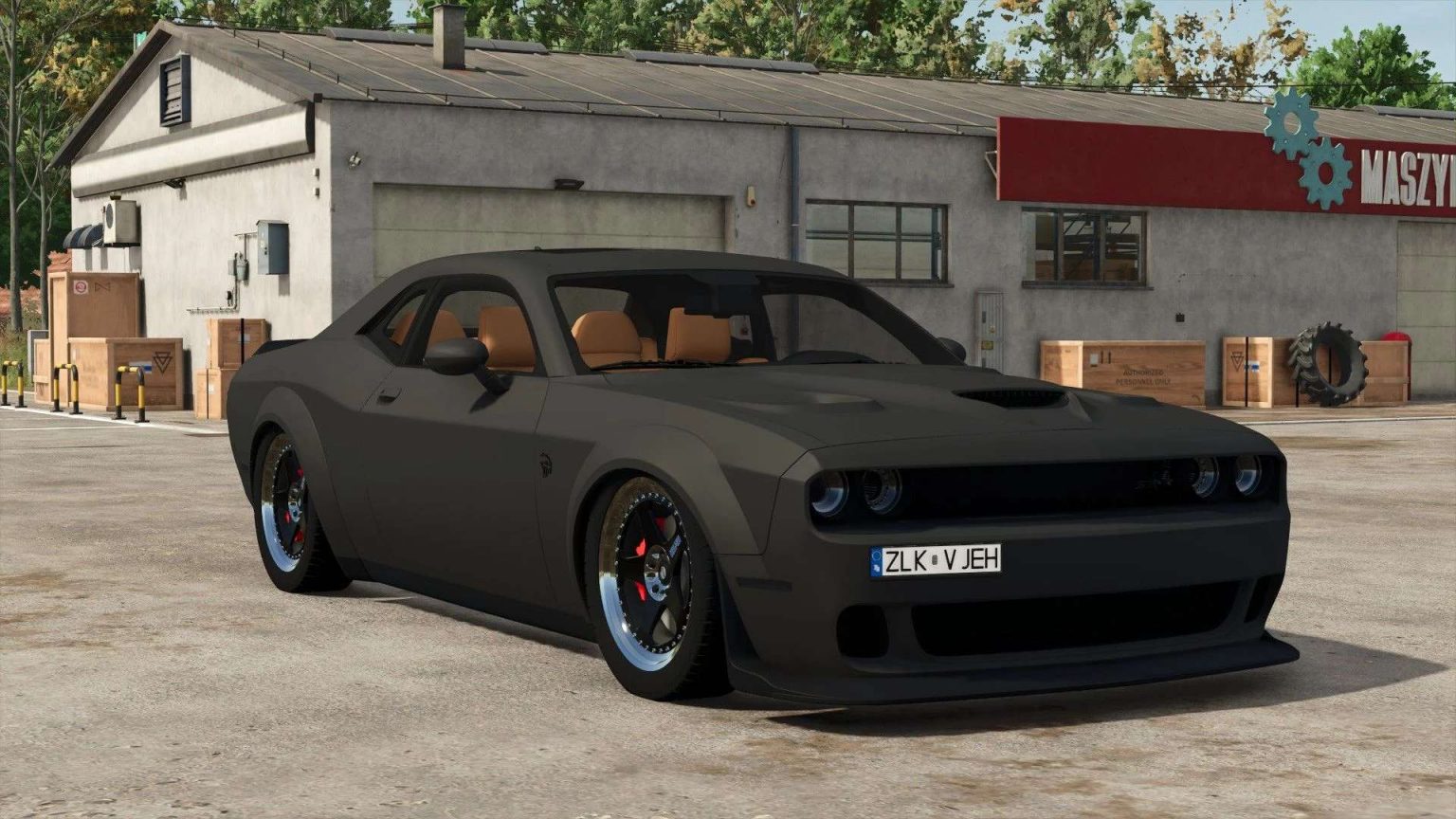 Dodge Challenger Hellcat v1.0.0.1 FS25 Mod | Farming Simulator 22 Mod