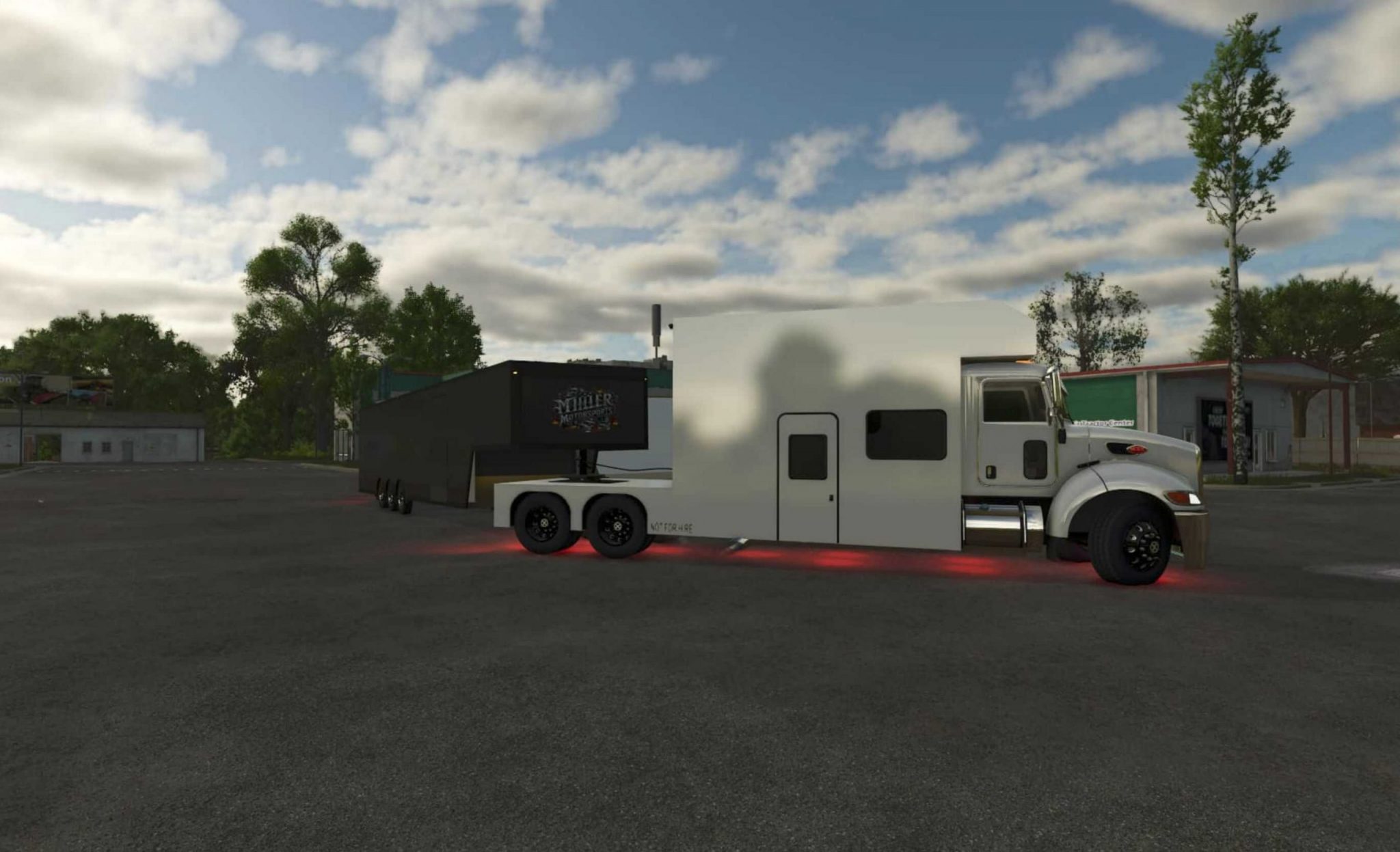 Enclosed race hauler and stacker trailer V1.0.0.0 FS25 Mod | Farming ...