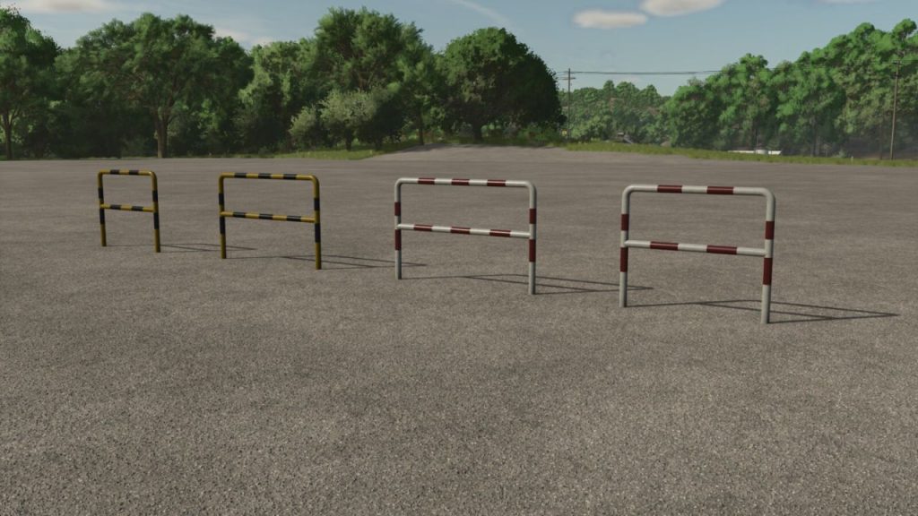 Road Barriers Pack V1.0.0.0 FS25 Mod | Farming Simulator 22 Mod