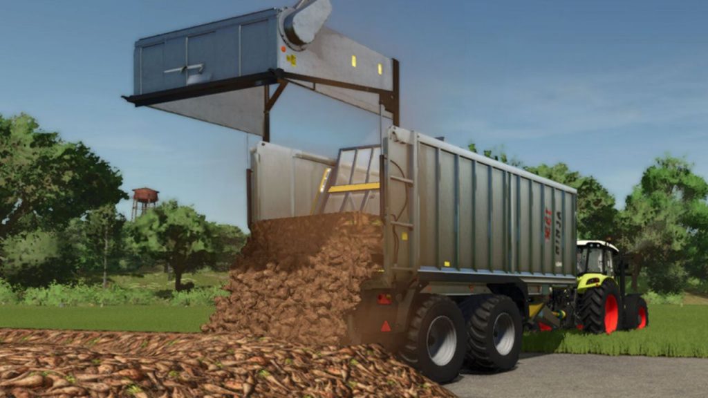 Trailer With Beet Cutter V1.0.0.0 FS25 Mod | Farming Simulator 22 Mod
