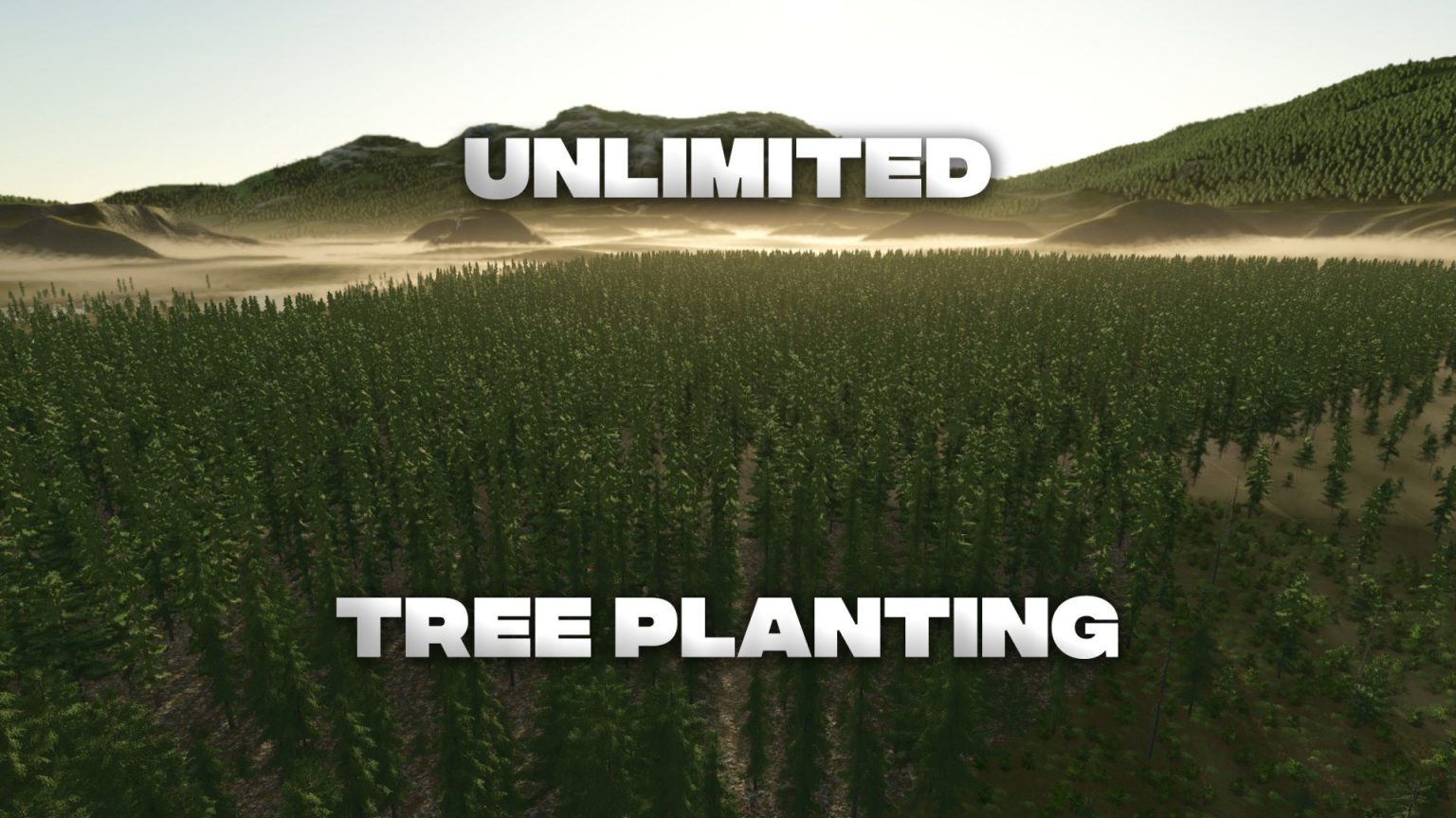 Unlimited Tree Planting V1.1.0.0 FS25 Mod | Farming Simulator 22 Mod