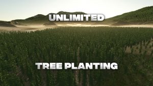 Unlimited Tree Planting V1.1.0.0 FS25 Mod | Farming Simulator 22 Mod